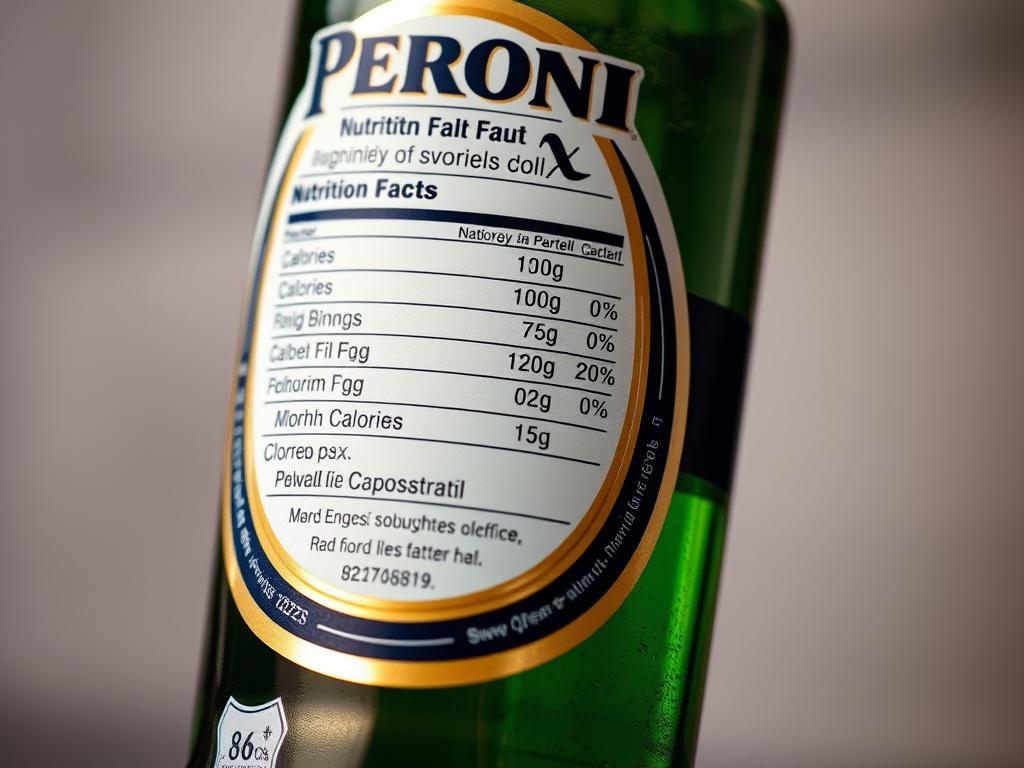 Peroni Beer Nutrition Facts : Understand The Label